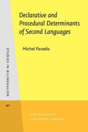 Declarative and Procedural Determinants of Second Languages - CIFRAN